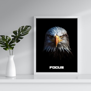 Set of 3 Inspirational Wall Art - Lion, Wolf, Eagle - Instant Digital ...