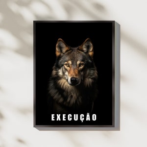 Conjunto De Arte De Parede De 5 Animais, Qualidade 300 P - Leão, Tigre ...