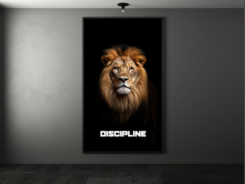 Set of 3 Inspirational Wall Art - Lion, Wolf, Eagle - Instant Digital ...