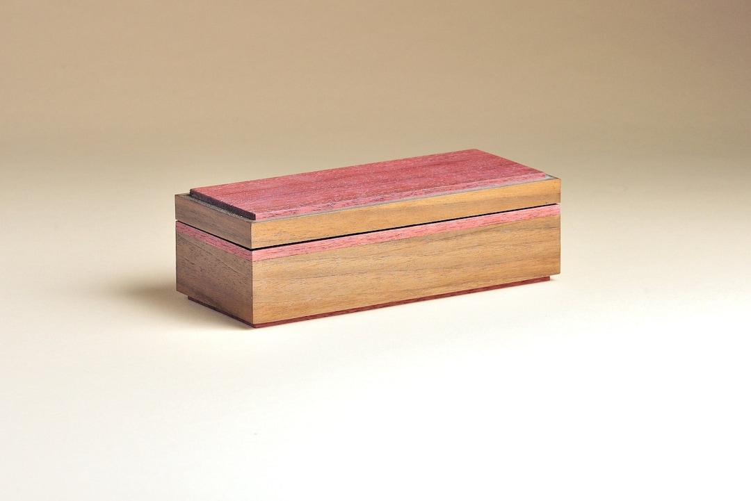 Walnut and Purple Heart Box - Etsy