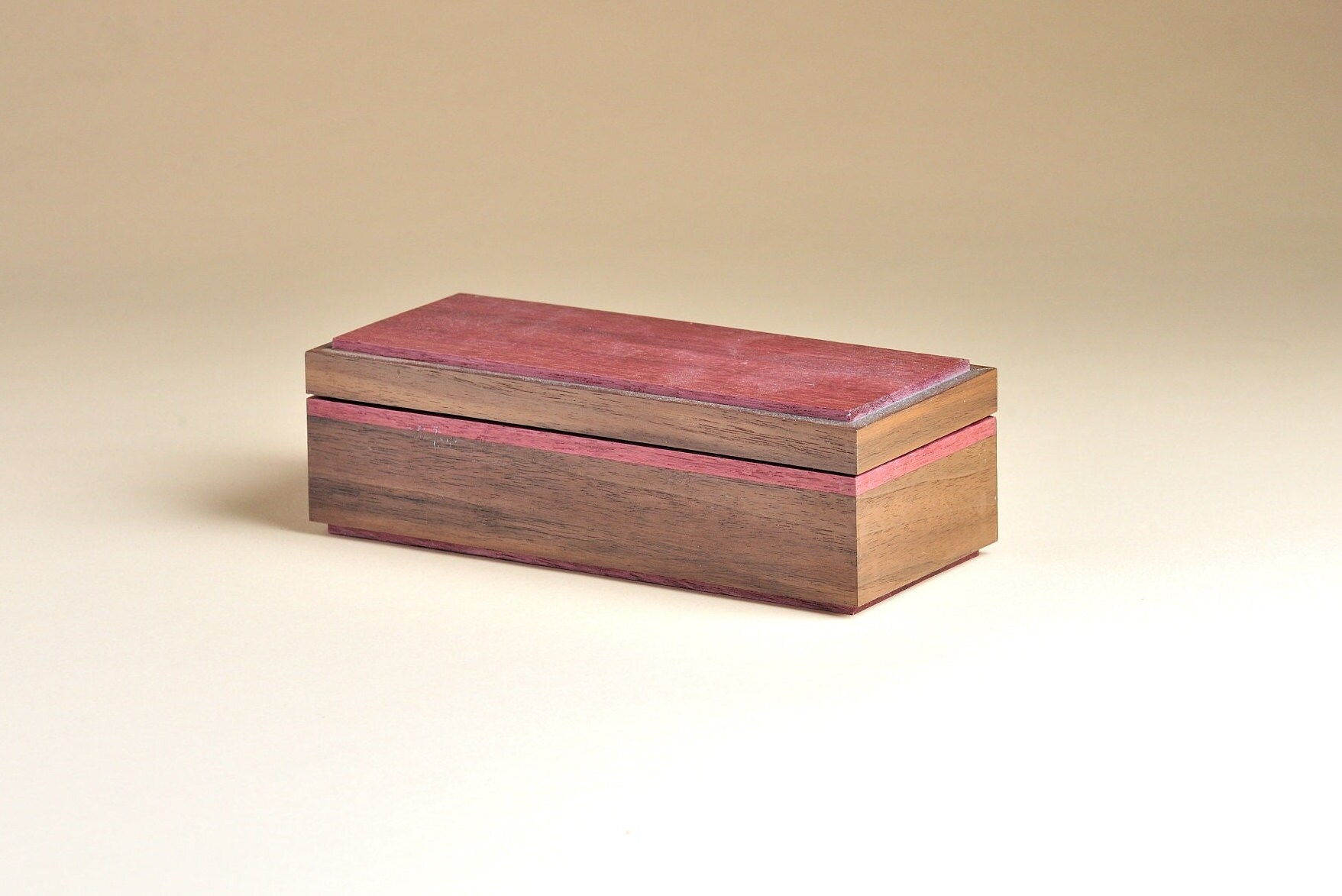 Walnut and Purple Heart Box - Etsy