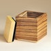 Zebrawood and Maple Square Box - Etsy