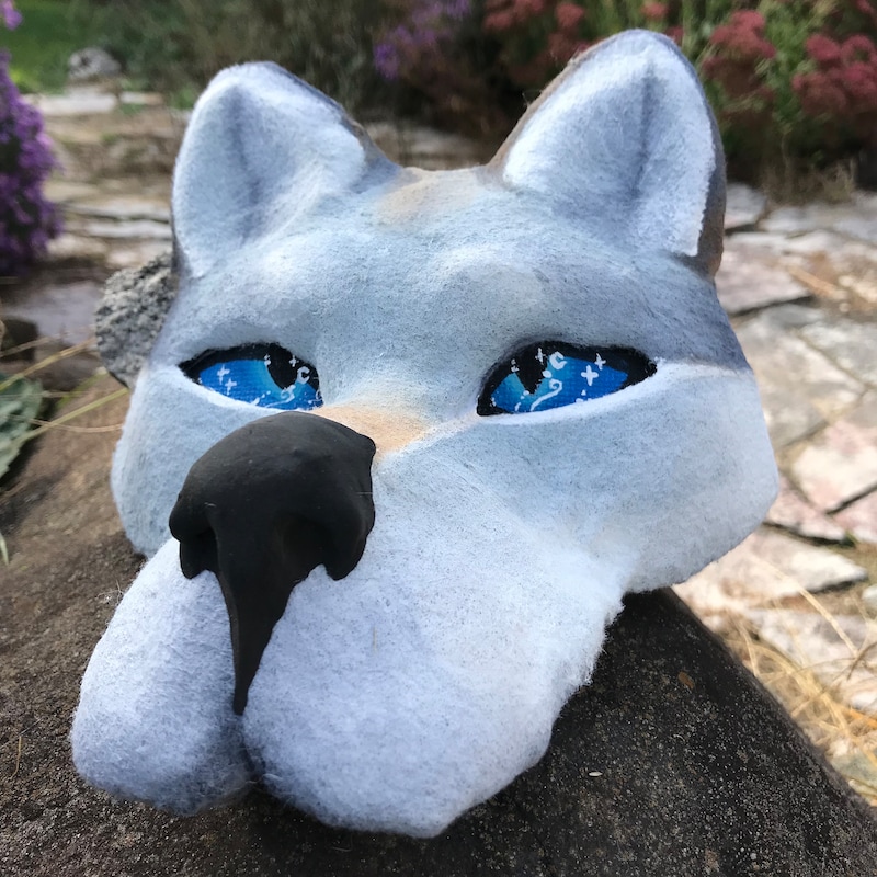 Grey Wolf Therian Mask - Etsy