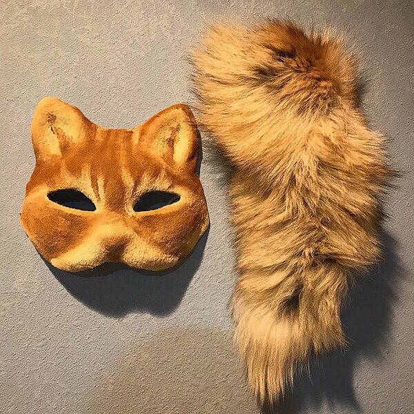 Tabby Cat Mask and Tail - Etsy