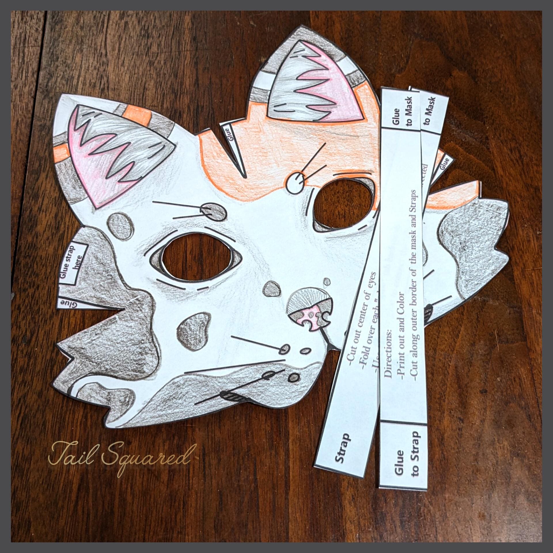 Printable Therian Cat Mask Pattern for DIY Costumes - Etsy