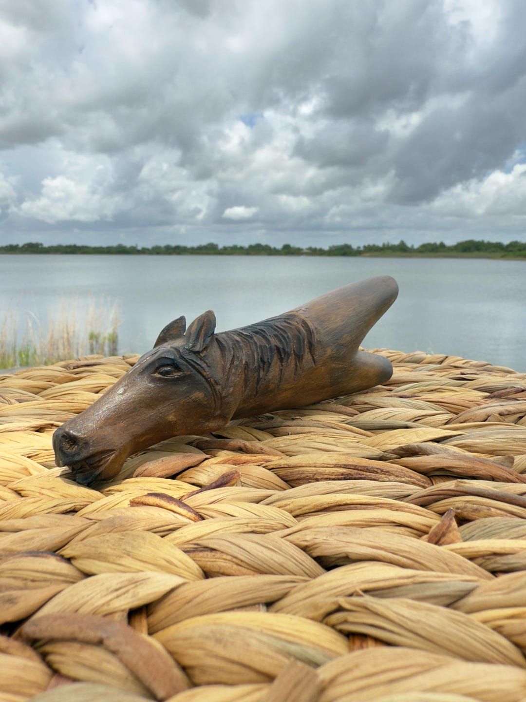 Ceremonial Indigenous Kuripe – Handcrafted Horse Spirit Snuff Pipe for ...