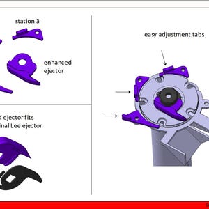 Lee Loadmaster Enhanced Case Ejector and Easy Adjust Guide Fingers - Etsy