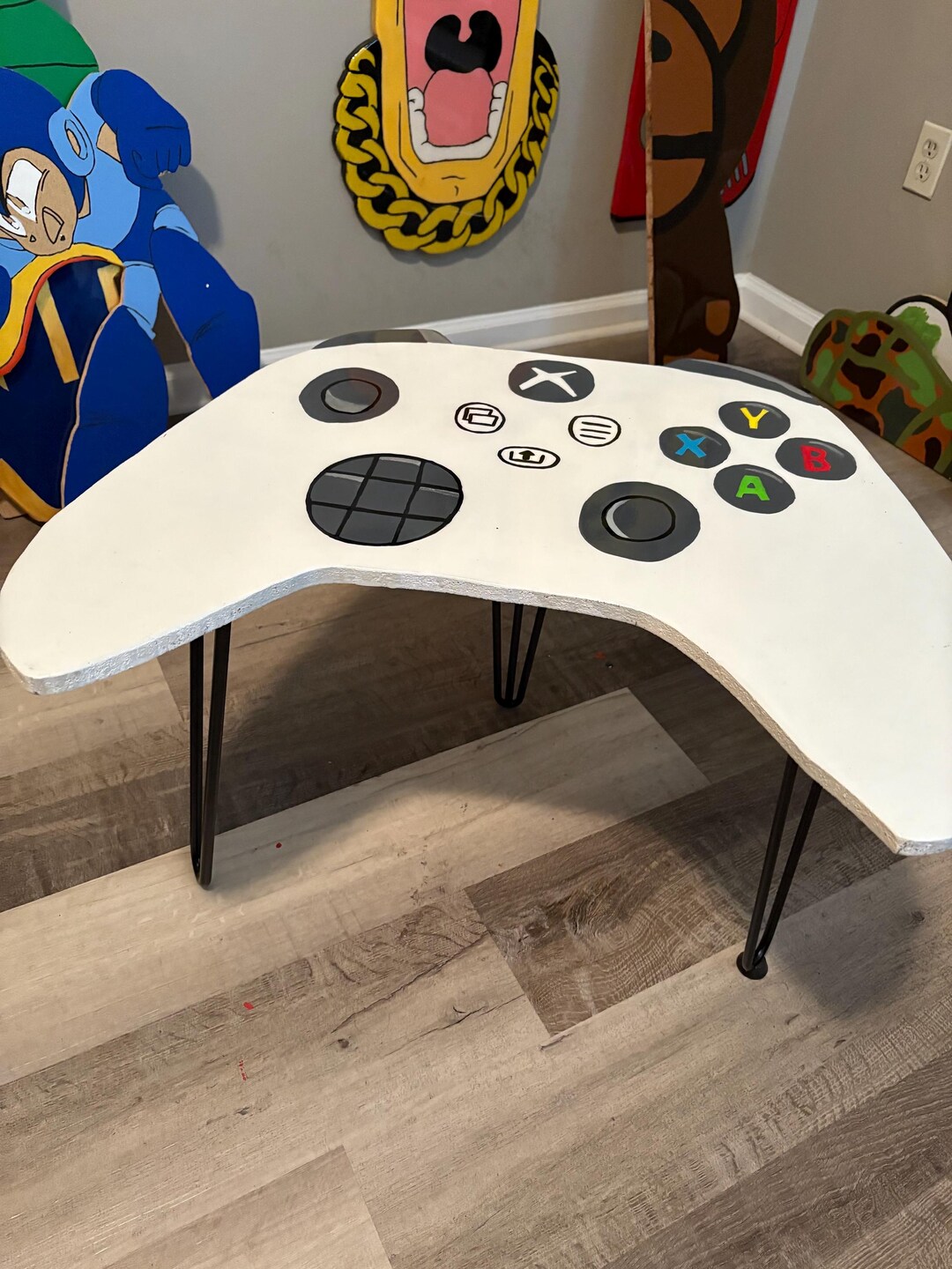 Gaming Controller Inspired Epoxy Table | Gaming Decor | Hypebeast Room ...