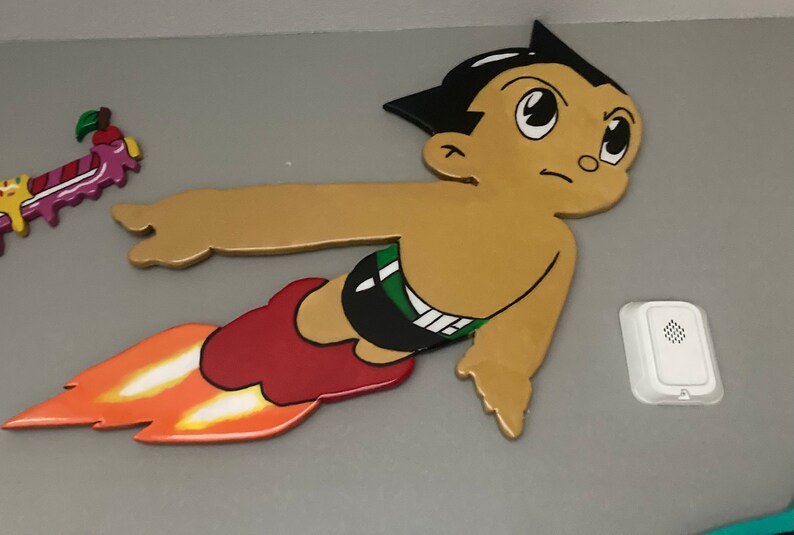 Astro Boy Hypebeast Wall Art, Custom Wall Decor , Hand Painted Wall Art ...