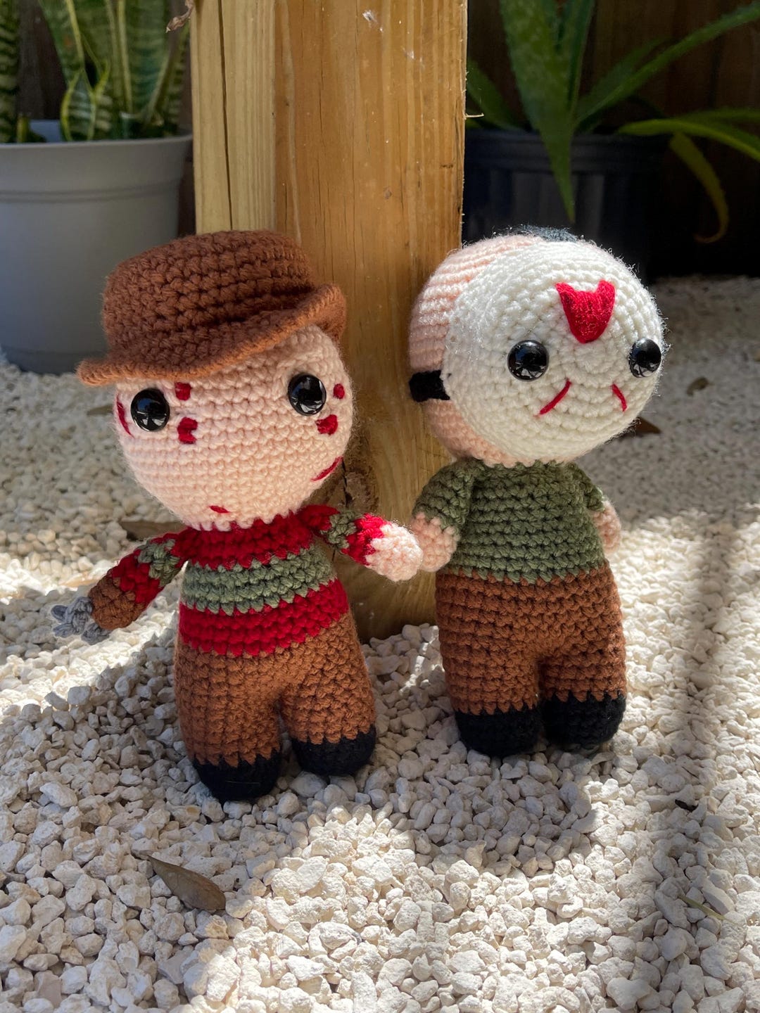 Crochet Spooky Slasher Horror Dolls - Freddy / Jason (made to Order) - Etsy
