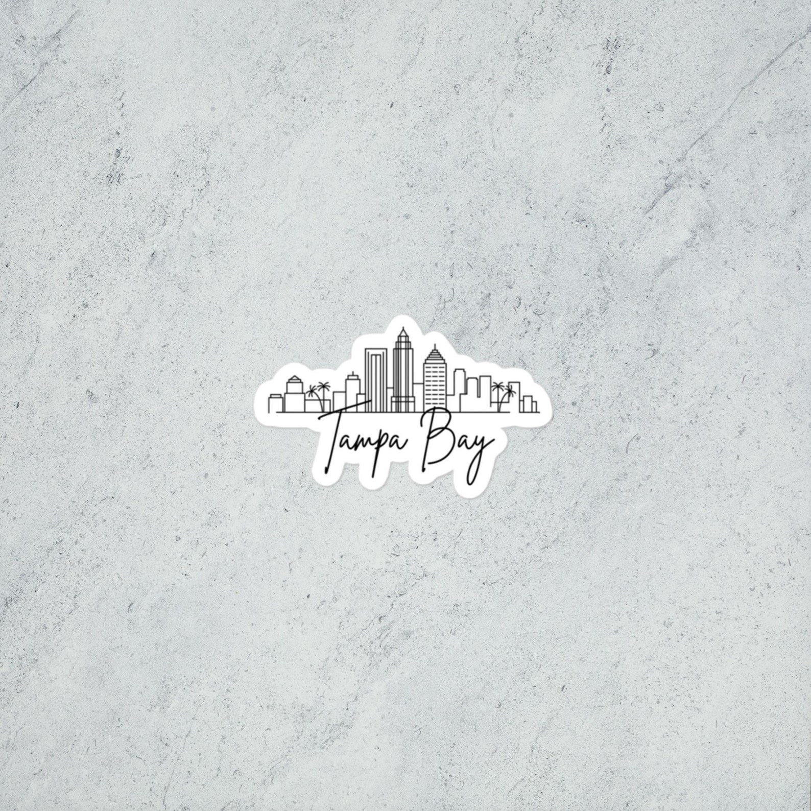 Tampa Sticker, Tampa Bay, Skyline - Etsy