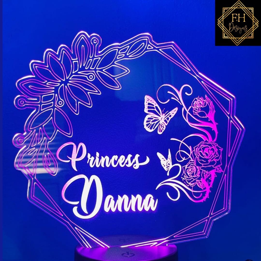 Personalized Acrylic Night Lamp, Custom Night Light, Couple Gifts ...