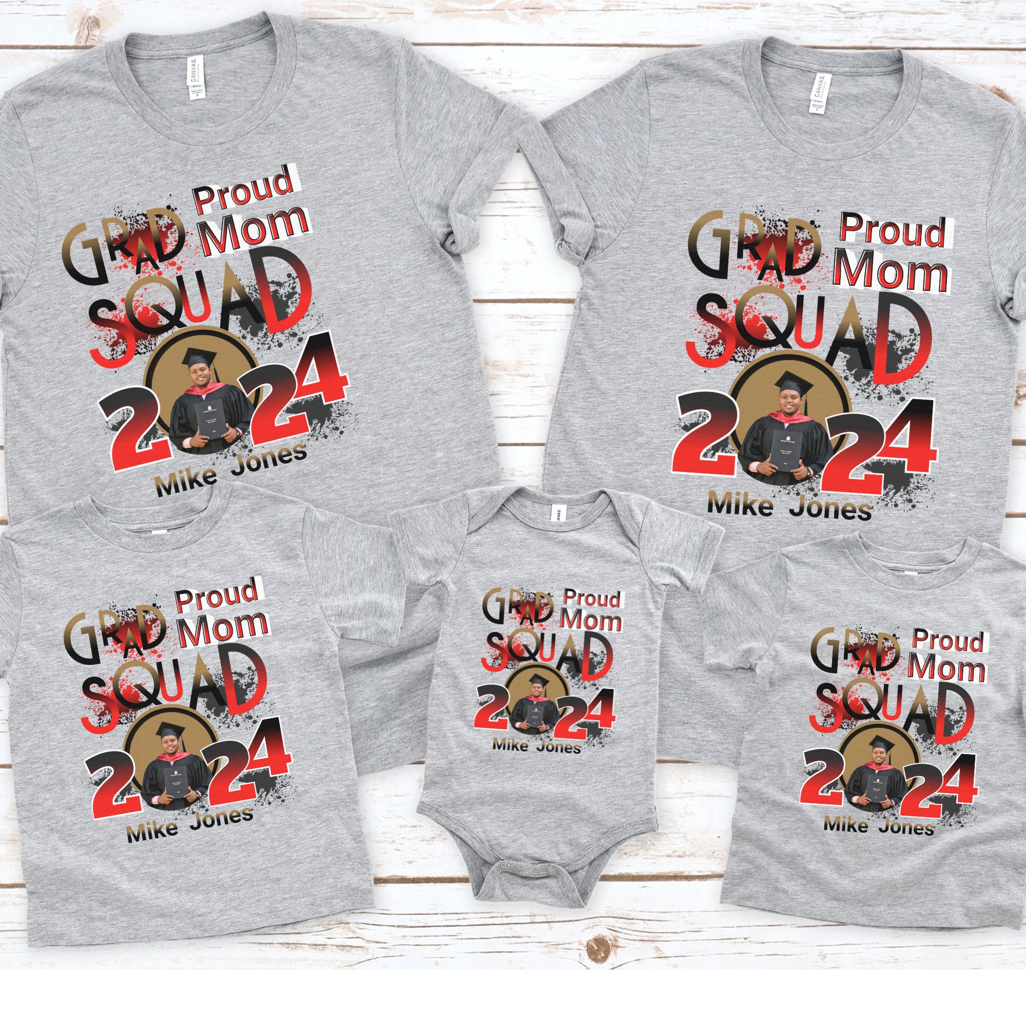 Personalized Grad Squad Family Shirt, Graduate Photo Shirt, Finally ...