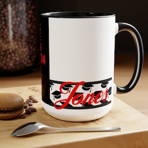 Personalized Graduation Two Tone Mug, Senior 2024 Mug, Graduation 2024 ...