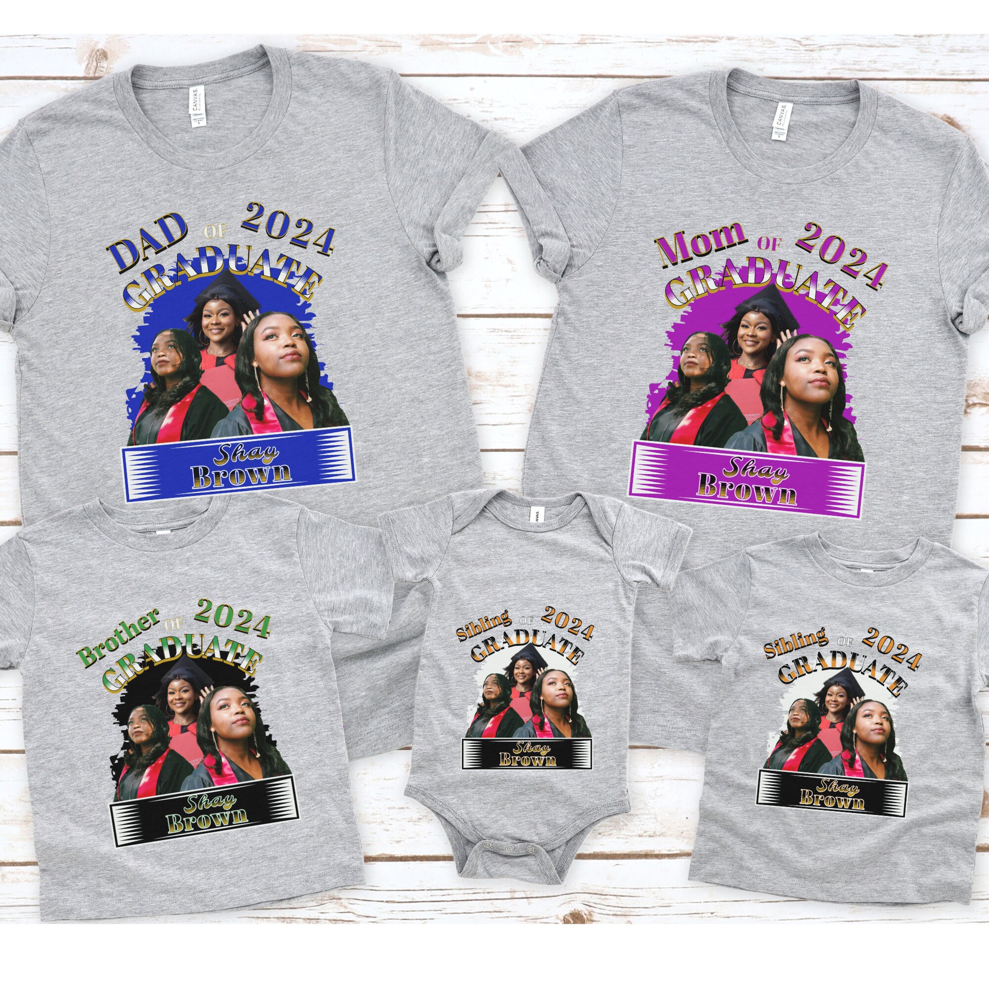 Proud Family Graduation 2024 Photo Shirt,proud Custom Shirt ...