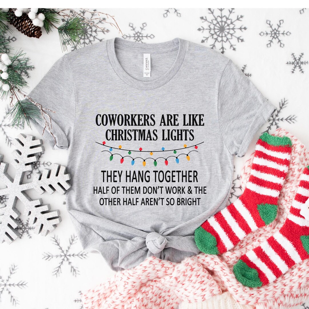 Funny Christmas Work Shirt, Deck the Halls Not Your Coworker, Office ...