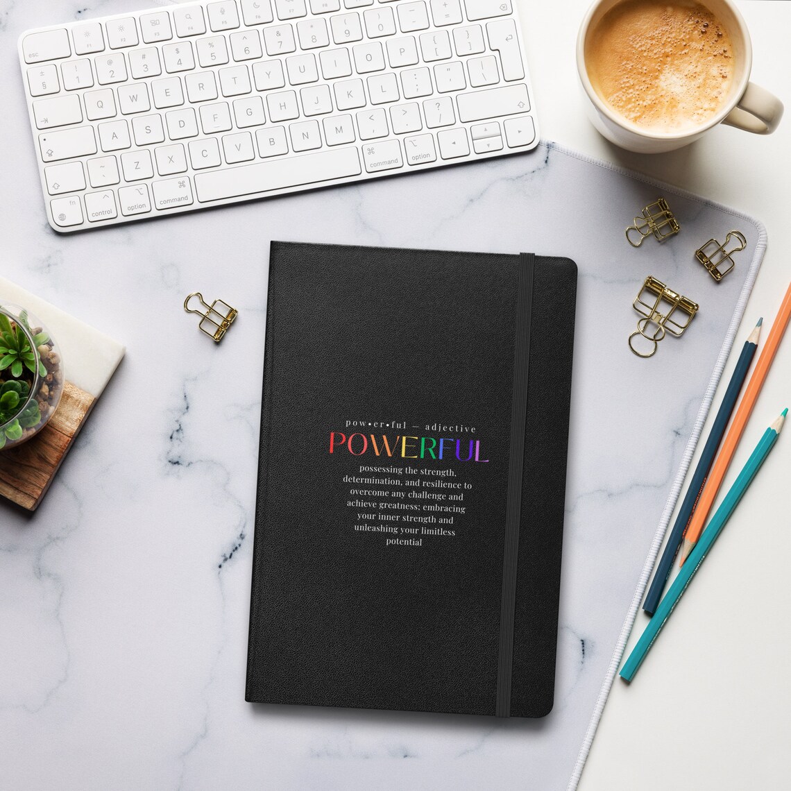 Powerful Definition Hardcover Journal - Rainbow Font - Special Edition ...