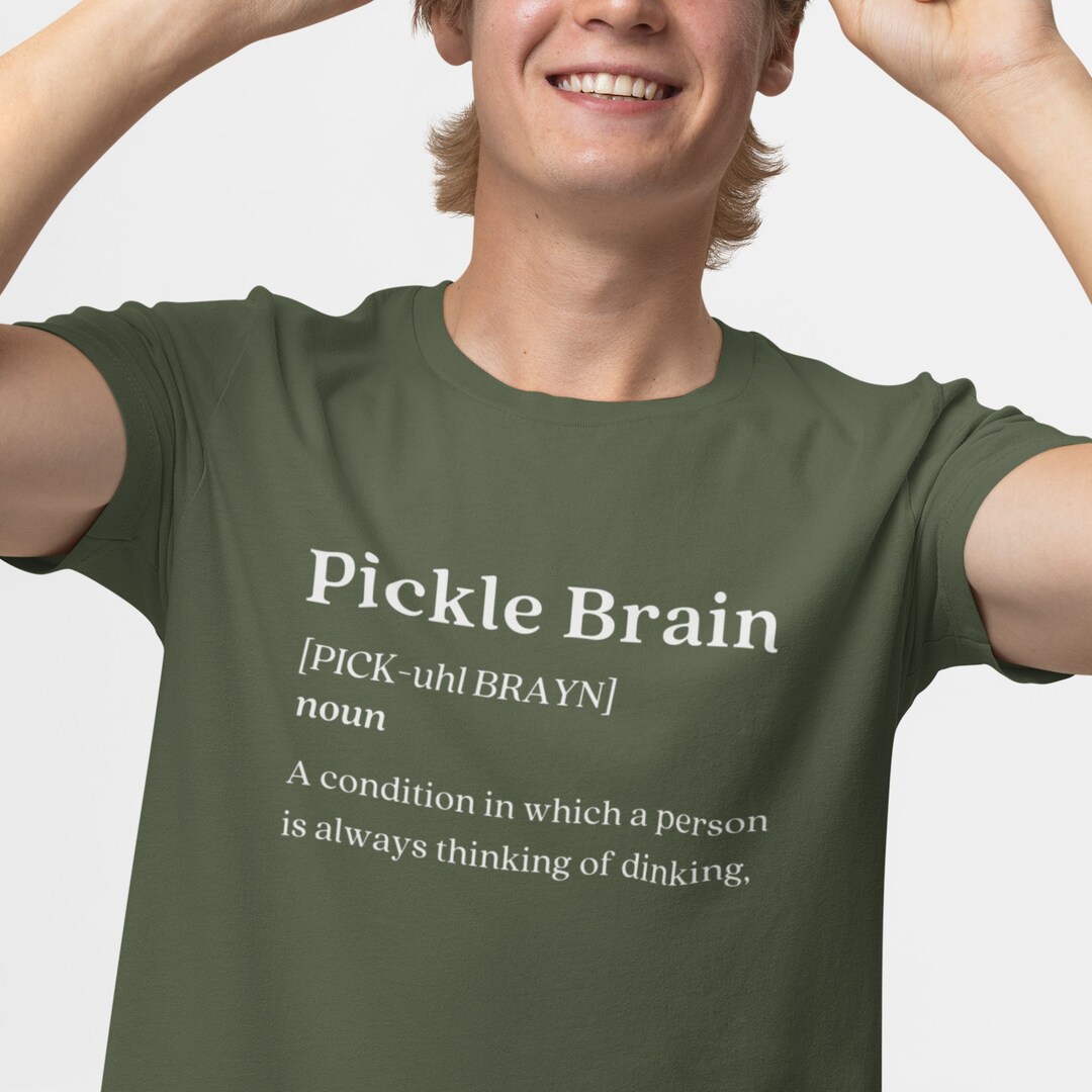 Pickle Brain Definition Pickleball T-shirt, Sports Custom Shirt, Funny ...