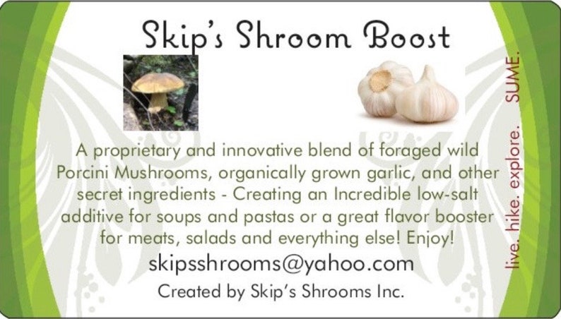 Skip’s Shroom Boost - Porcini Mushroom & Garlic Seasoning 4oz - Etsy