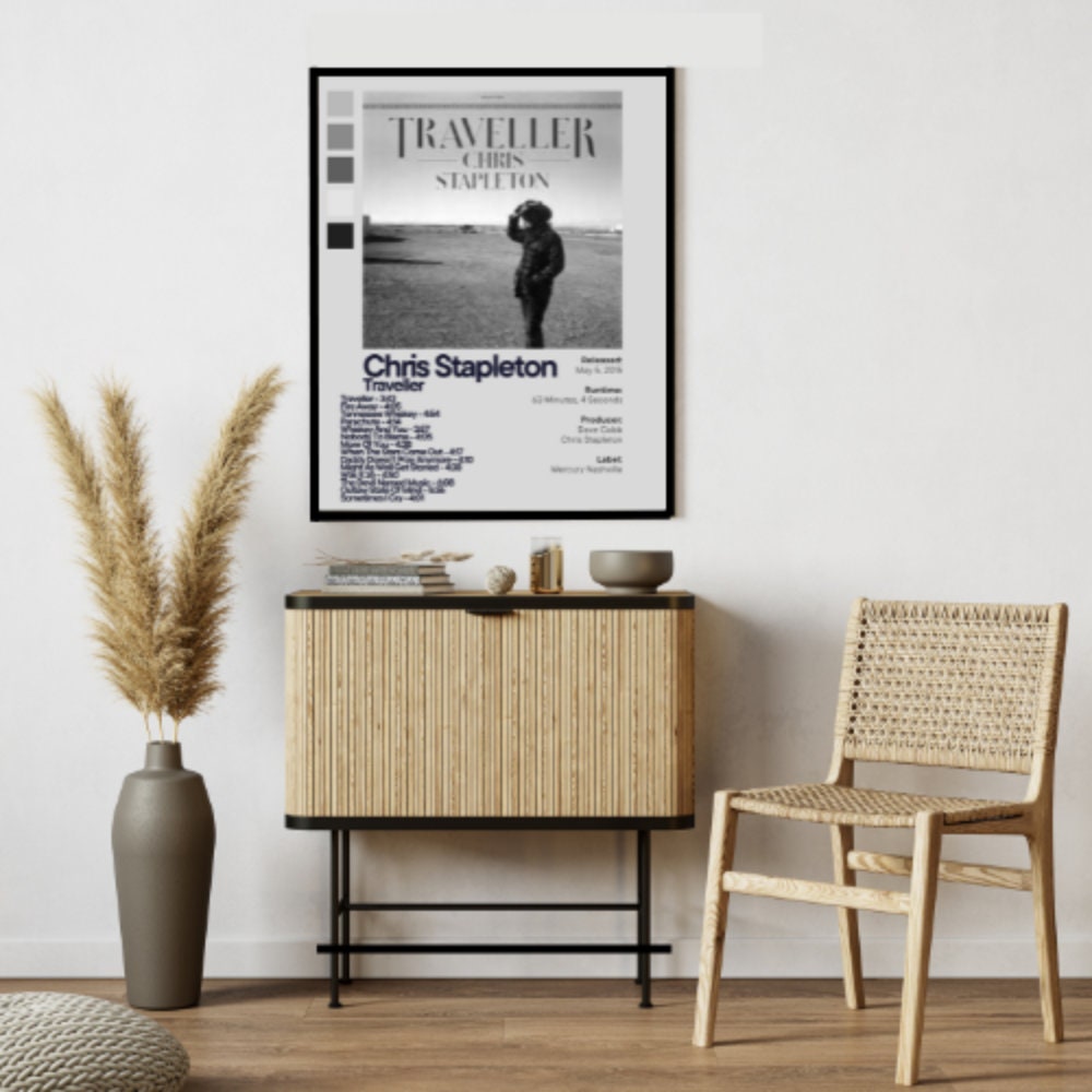 Chris Stapleton Traveller Album Poster, Country Music Prints, Chris ...
