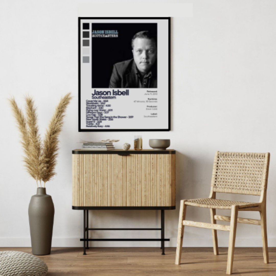 Jason Isbell Southeastern Album Poster, Country Music Print, Jason ...
