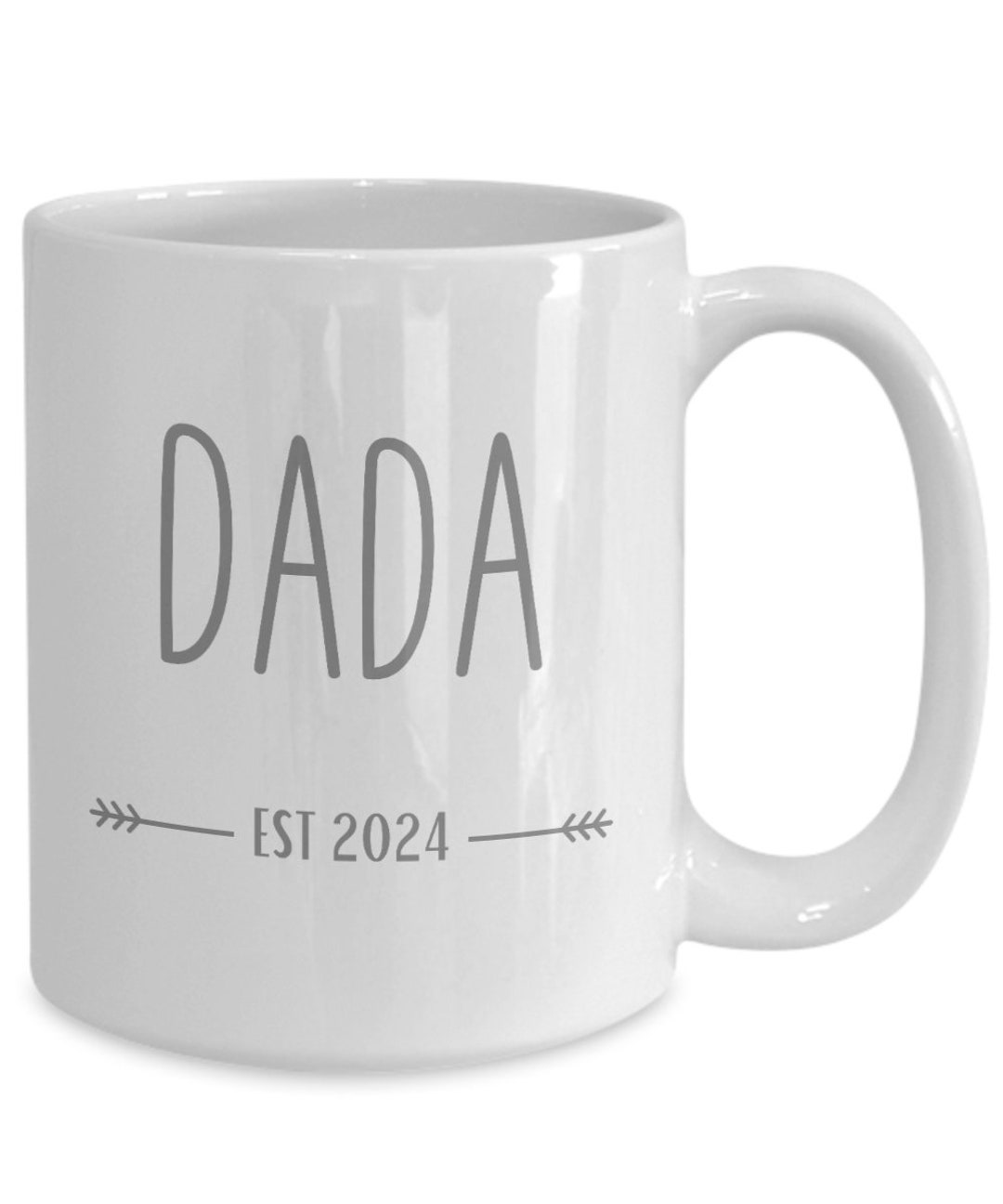 Dada Est 2024 Mug Gift for Dad New Father Established 2024 Cup for Tea ...