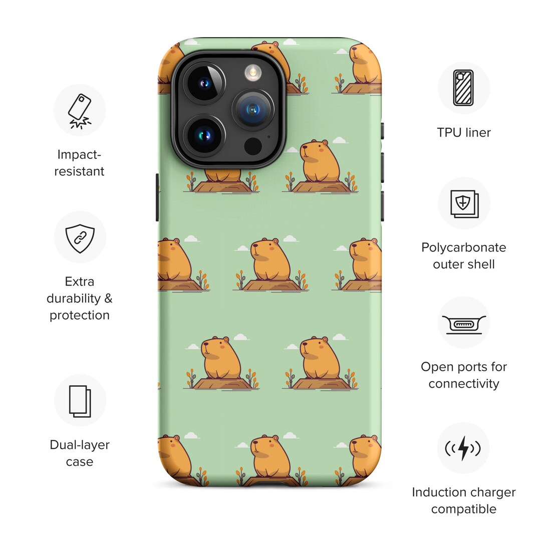 Capybara Case for Iphone®, Capybara Print, iPhone Case, Wireless ...
