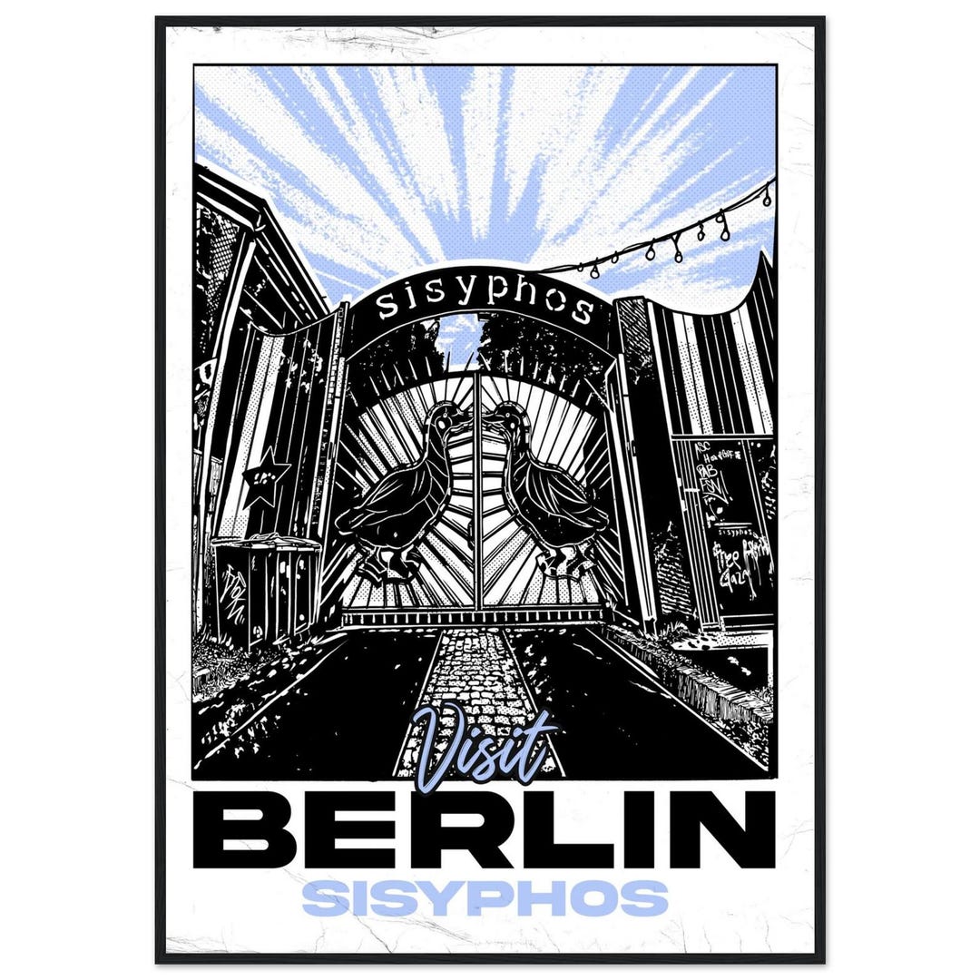 Sisyphos Berlin Poster – Techno Club Art Print | Berlin Travel Series ...