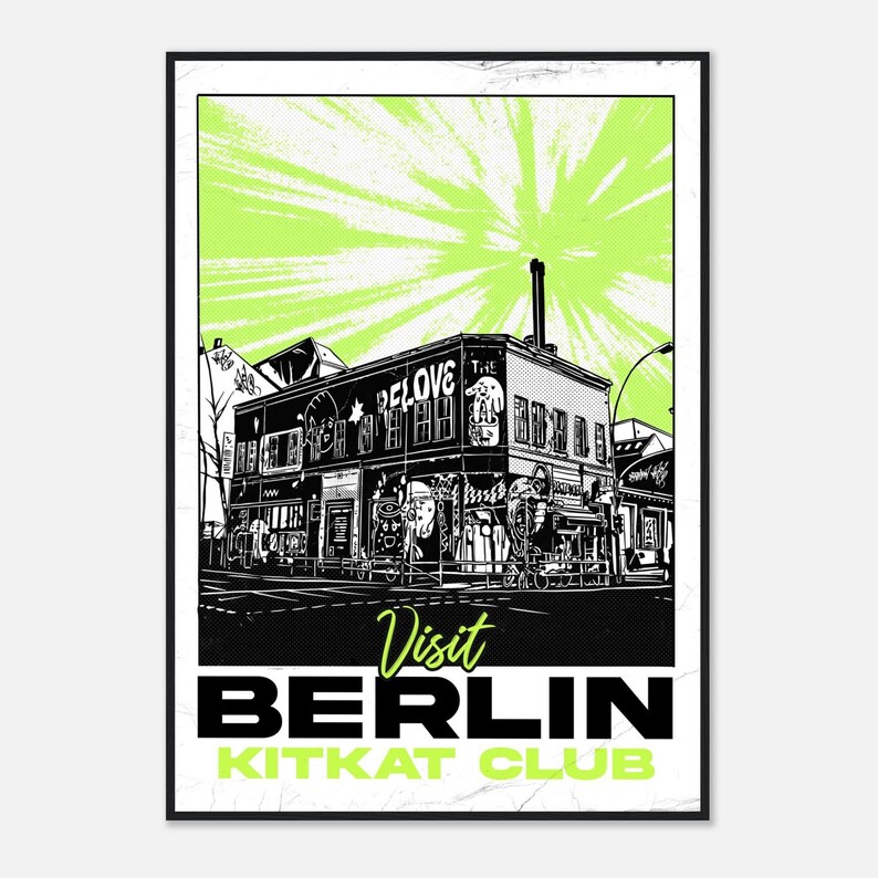 Kitkat Club Framed Poster – Berlin Techno Travel Art Print - Etsy
