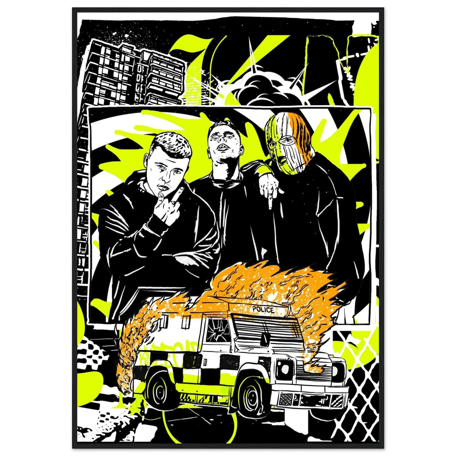 Kneecap Art Print – Irish Rap Poster | Belfast Hip Hop Wall Art ...