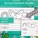 Kids Spring Activity Sheets, Printable Educational Placemats ...