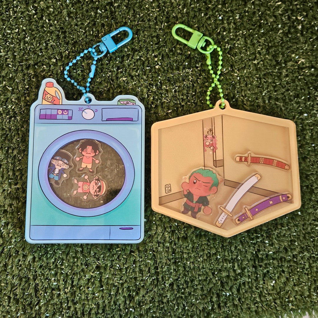 Pirate Washing Machine and Backrooms Shaker Keychains - Etsy