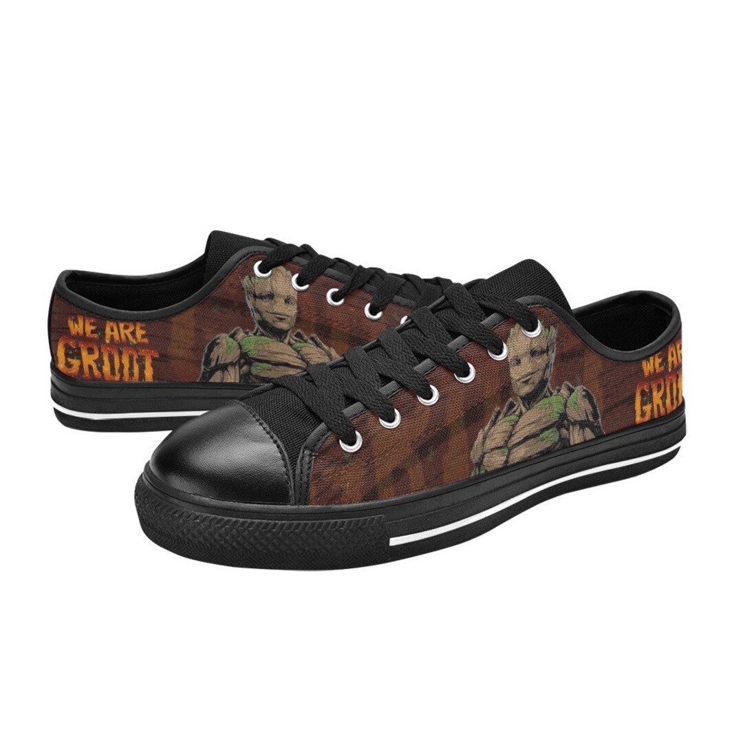 IAM GROOT Lowtop Sneakers, Canvas Printed Shoes for Kids and Adults - Etsy