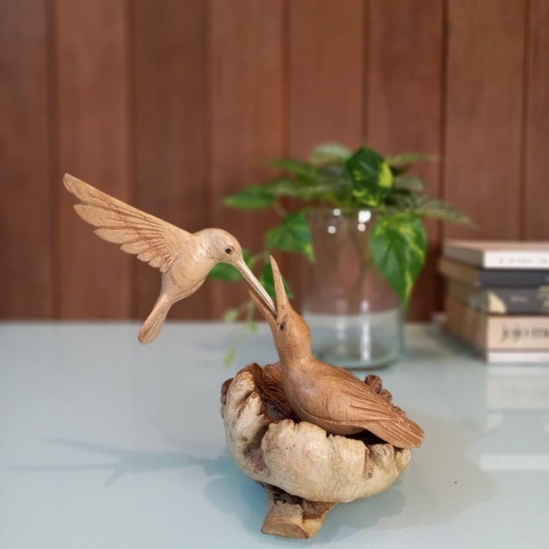 Bird Duo Mother and Son Art Sculpture Handmade Aesthetic Décor - Etsy