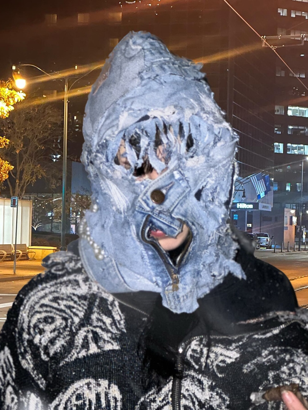 1/1 JEAN FACE Balaclava - Etsy