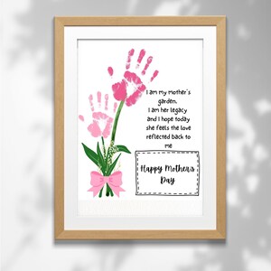 Happy Mothers Day Printable Hand Print Poem for Mothers Day Craft ...