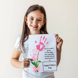 Happy Mothers Day Printable Hand Print Poem for Mothers Day Craft ...