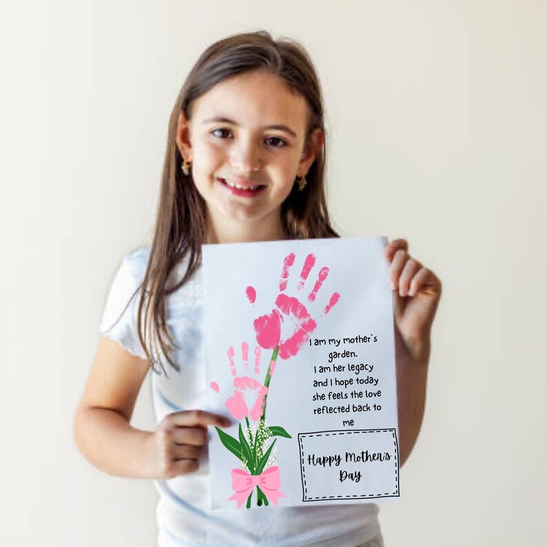 Happy Mothers Day Printable Hand Print Poem for Mothers Day Craft ...