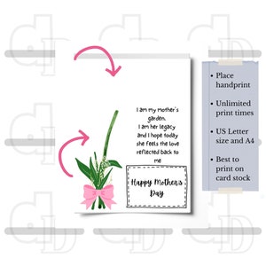 Happy Mothers Day Printable Hand Print Poem for Mothers Day Craft ...