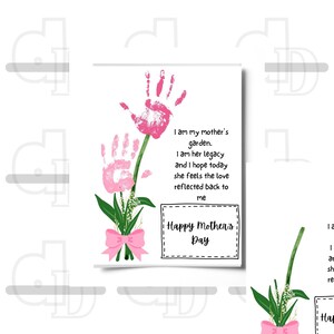 Happy Mothers Day Printable Hand Print Poem for Mothers Day Craft ...