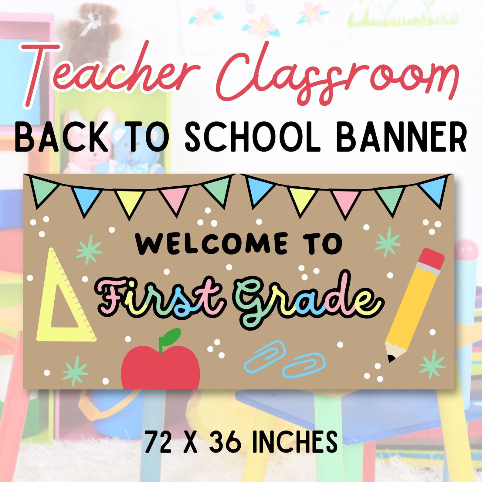 Editable Welcome to Grade Banner: Back to School Classroom Decor ...