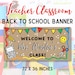 Editable Welcome to Class Teacher Banner: Back to School Decor (digital ...
