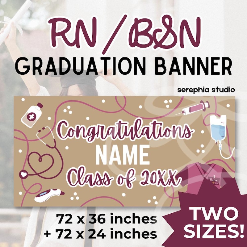 Rn Graduate Banners - Etsy