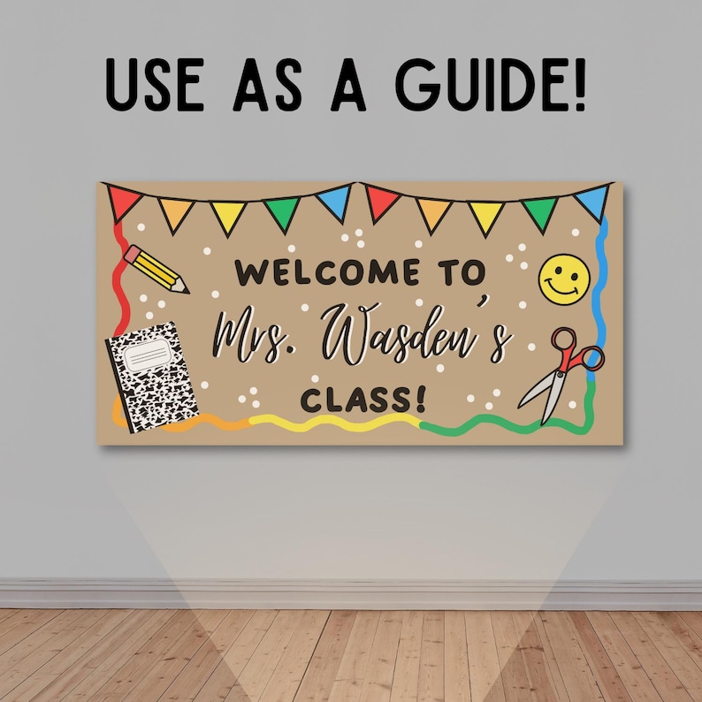 Editable Welcome to Class Teacher Banner: Back to School Decor (digital ...
