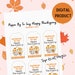 Printable Thanksgiving Gift Tags, Poppin by to Say Thank You Gift Tag ...