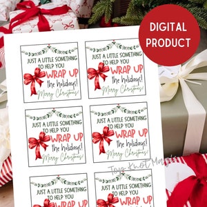 Christmas Gift Wrap Tag Digital Download A Little Something to Help You ...