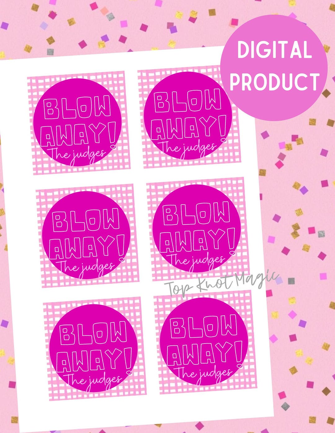 Blow Pop Candy Cheer Tags, Blow Away the Competition, Cheer Team Gift ...
