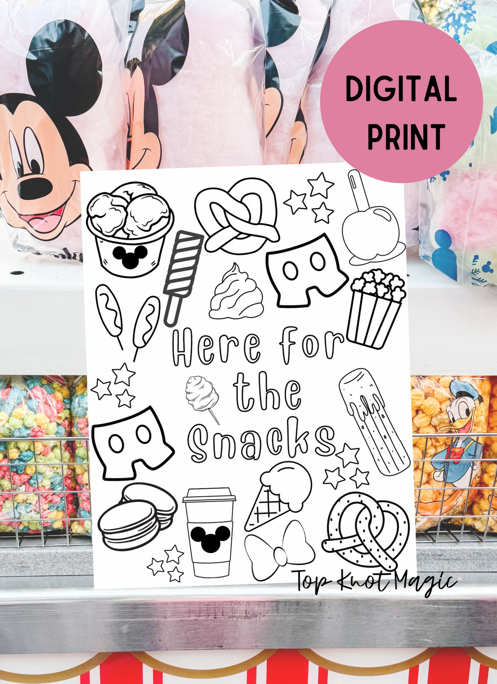 Disneyland Food Coloring Pages