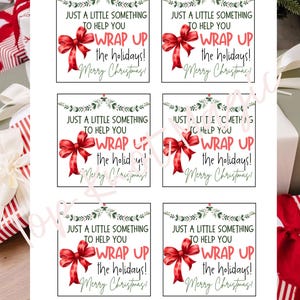Christmas Gift Wrap Tag Digital Download A Little Something to Help You ...
