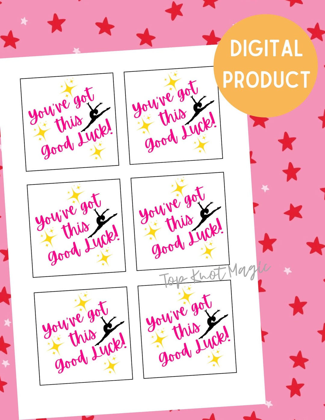 Printable Dance Good Luck Tags You've Got This Gift Tag Dance ...